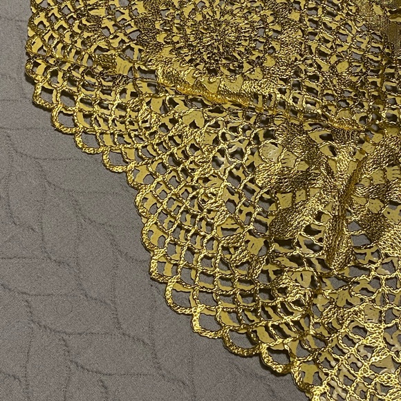 Metropolitan Home Designs | Dining | Vintage 996 Gold Mylar Vinyl ...